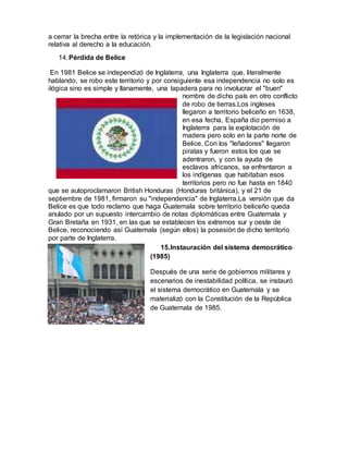 15 sucesos historicos mas importantes | DOCX