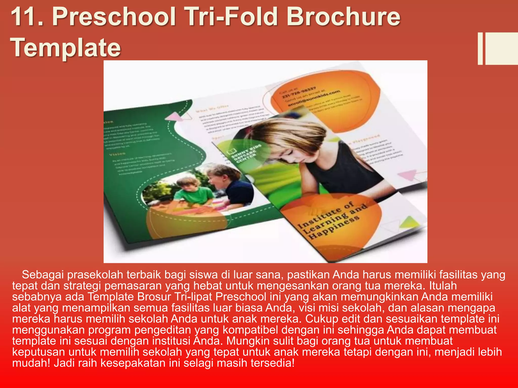 15 template brosur pendidikan di microsoft word | PPTX