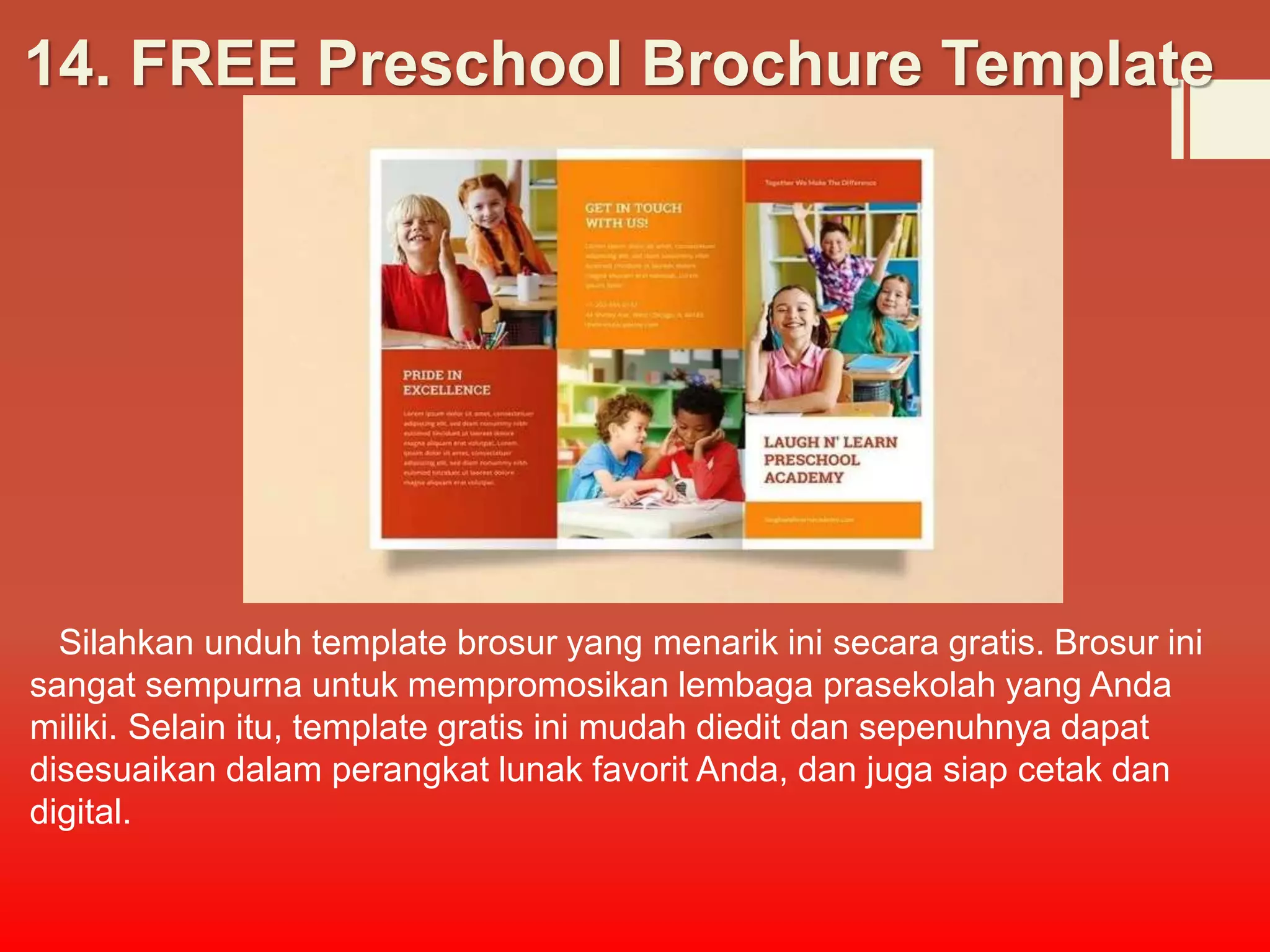 15 template brosur pendidikan di microsoft word | PPTX