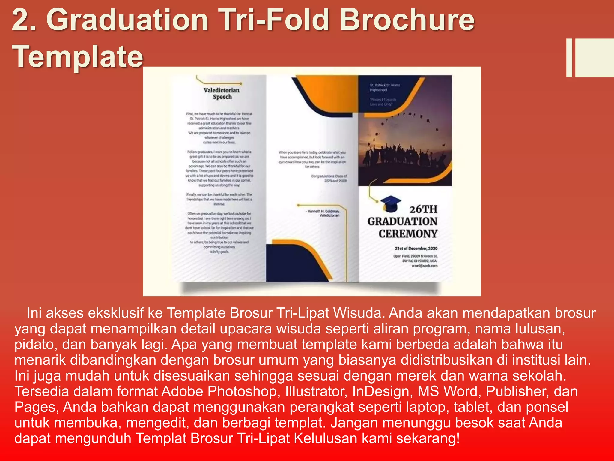 15 template brosur pendidikan di microsoft word | PPTX