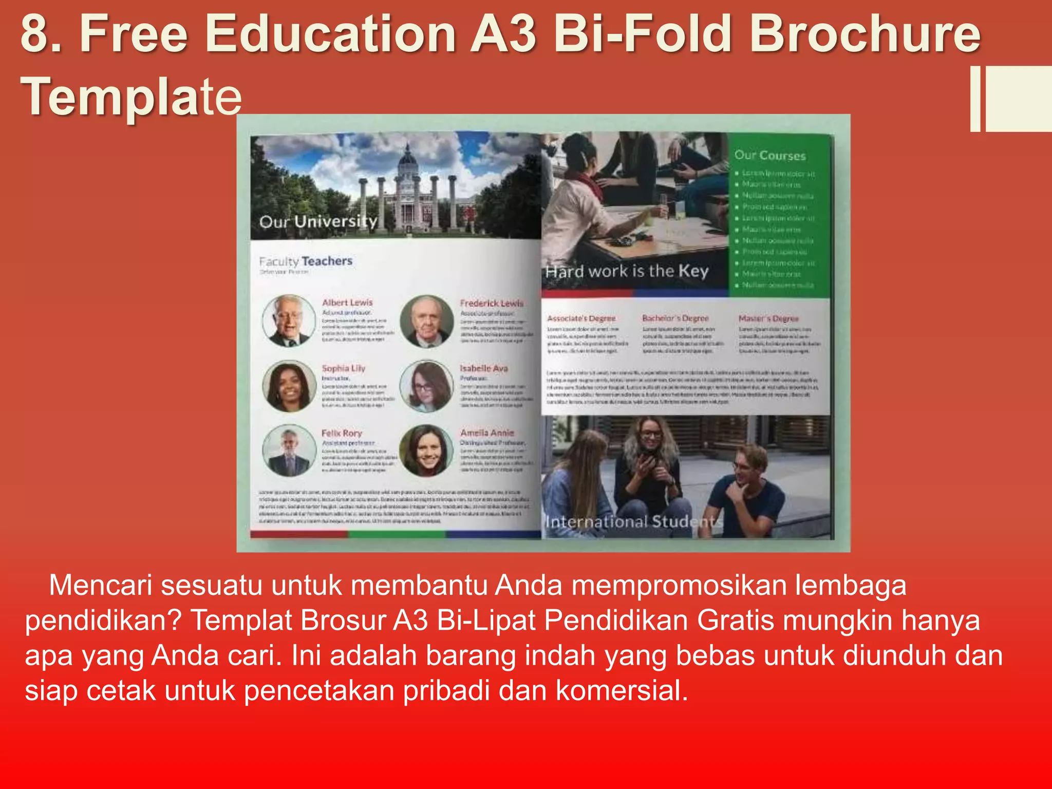 15 template brosur pendidikan di microsoft word | PPTX