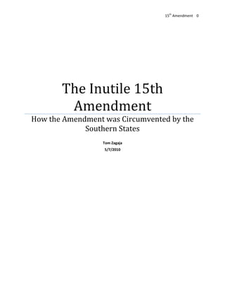15th amendment | PDF