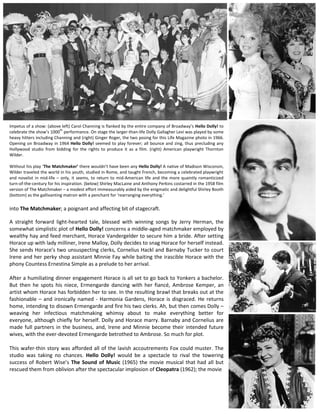 15) The Hollywood Art Hello Dolly! 1969 | PDF | Musicals | Genres