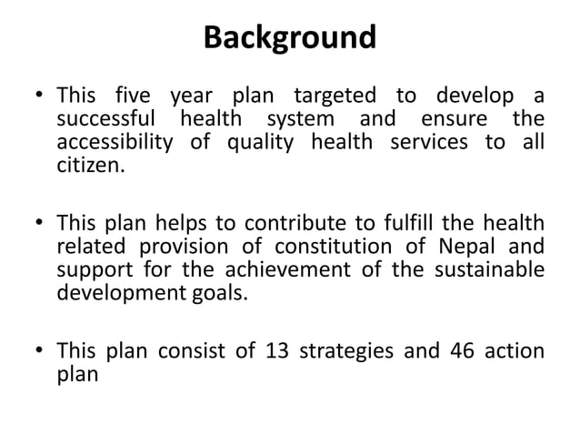 15th five year plan of Nepal | PPTX | Healthcare Industry | Industries
