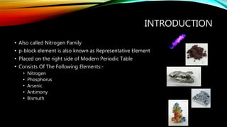 15th Group Element Class 12th Chemistry CBSE | PPTX