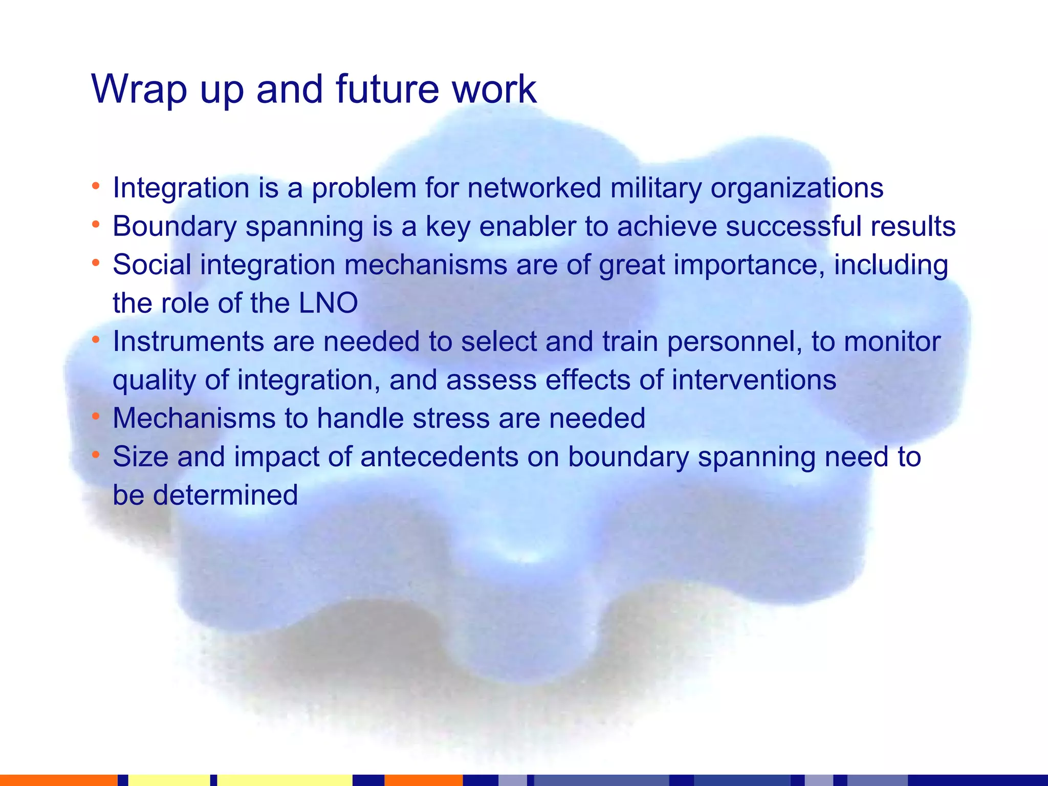 Boundary spanning in military operations | PPT