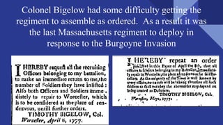 Case Study of the 15th Massachusetts Regiment (1777) | PDF