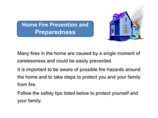 Best tips for home fire safety | PPTX