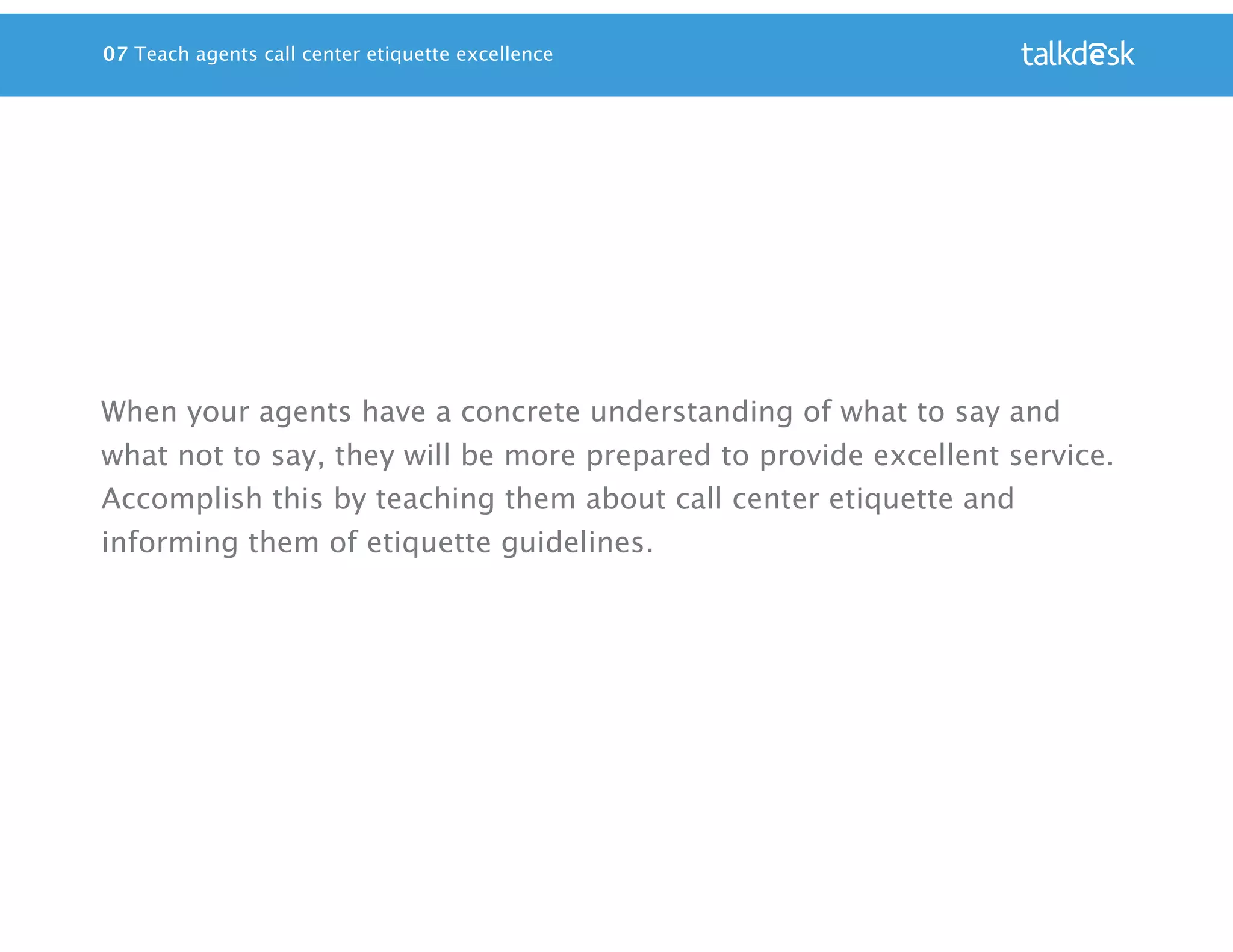 15 Tips for Training Call Center Agents | PDF