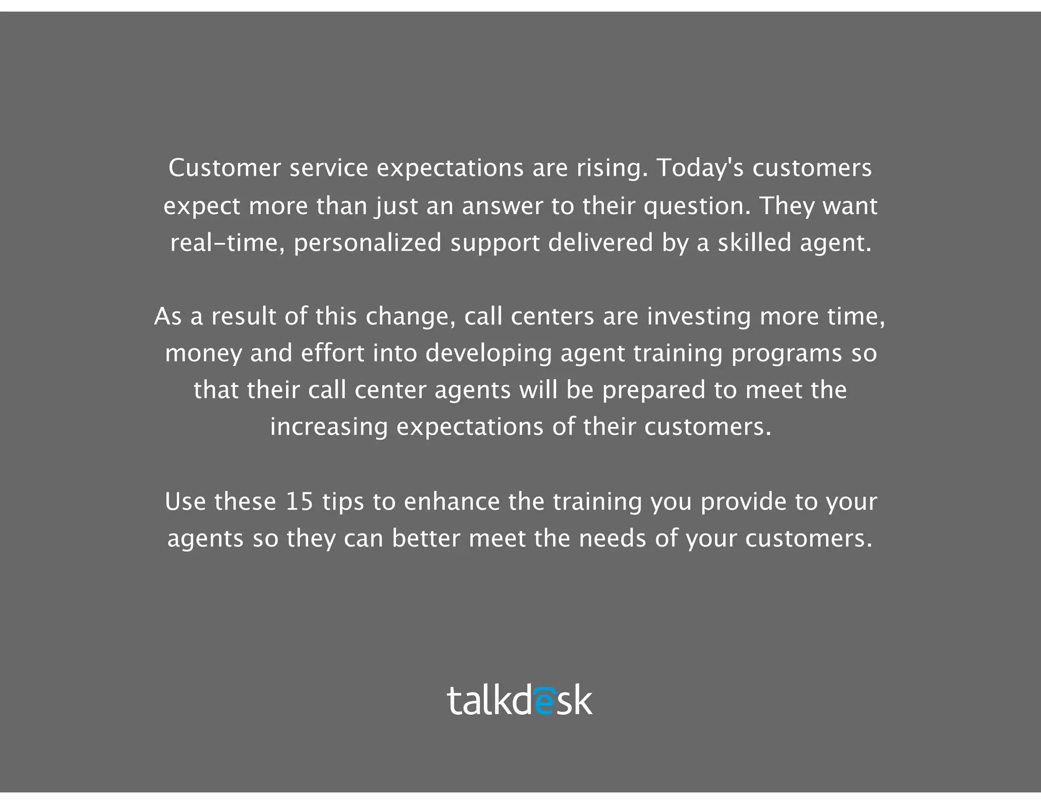 15 Tips for Training Call Center Agents | PDF