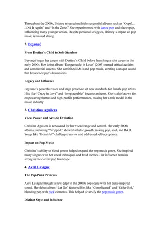 15 Top 2000s Female Pop Singers Who Ruled the Pop Charts.docx