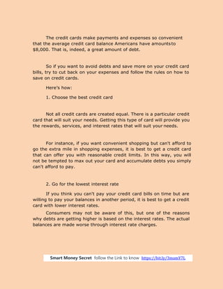 15 top ways to save money. | PDF