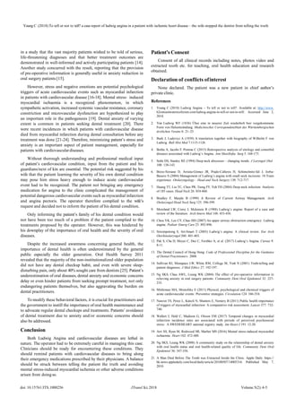 To tell or not to tell a case report of Ludwig Angina in a patient with ...