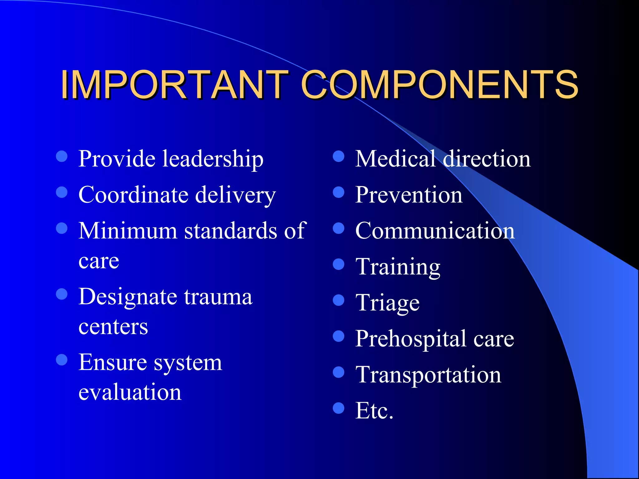 15 trauma care systems | PPT