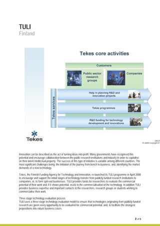 Case Study: TULI Programme, Finland | PDF | Business | Business and Finance