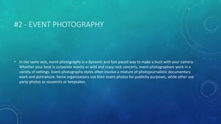 15 types of photography genres you can pursue | PPTX