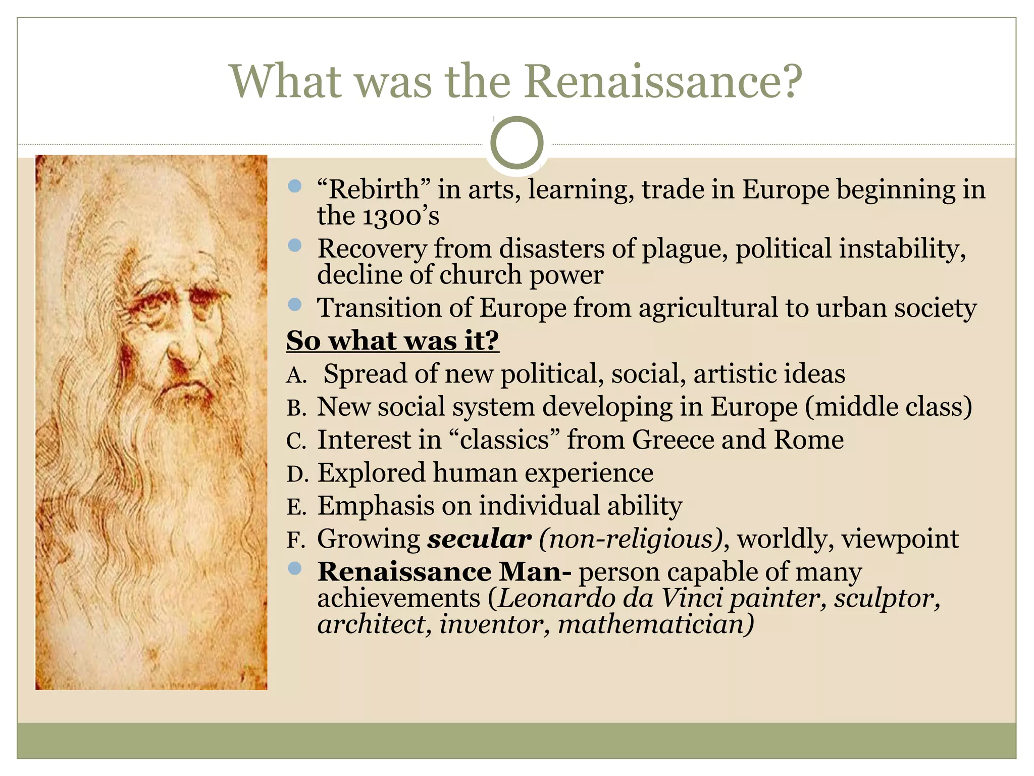 Renaissance and reformation | PPT