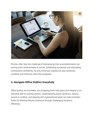 15 Unwritten Rules for Working Women | CIO Women Magazine | PDF