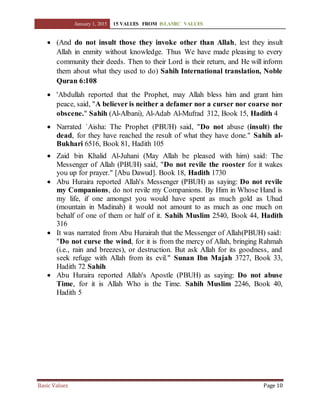 15 Values from the Islamic Values (Do You Know Them?) | PDF