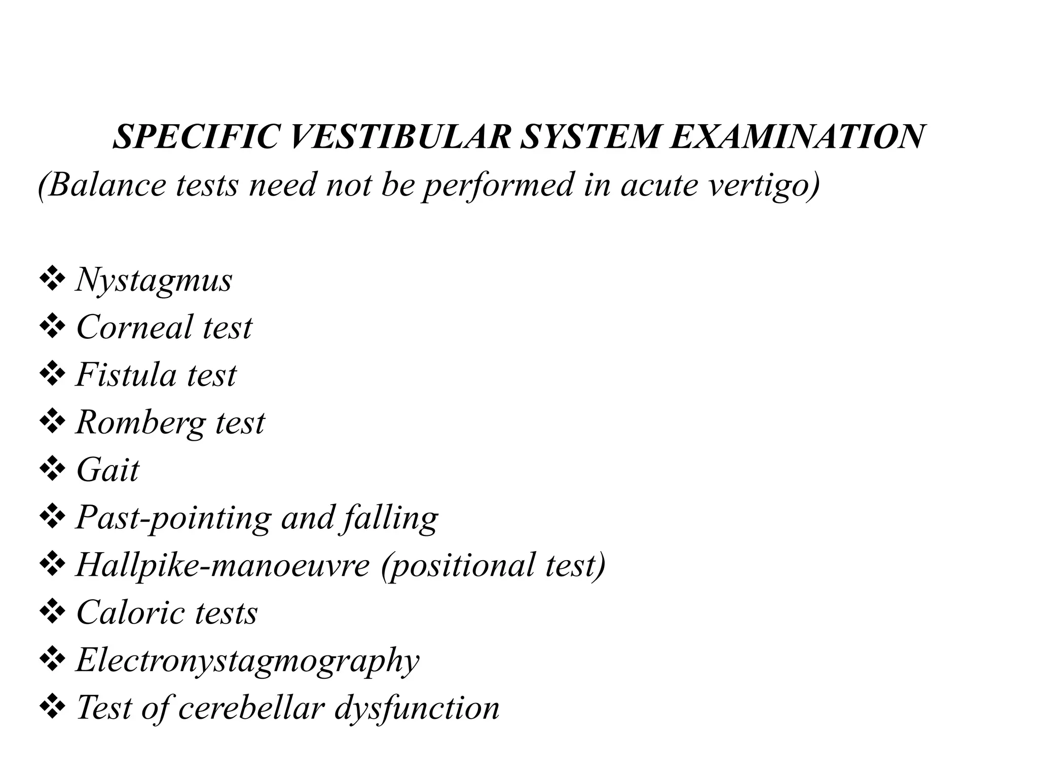 VERTIGO: CAUSES & MANAGEMENT | PPTX