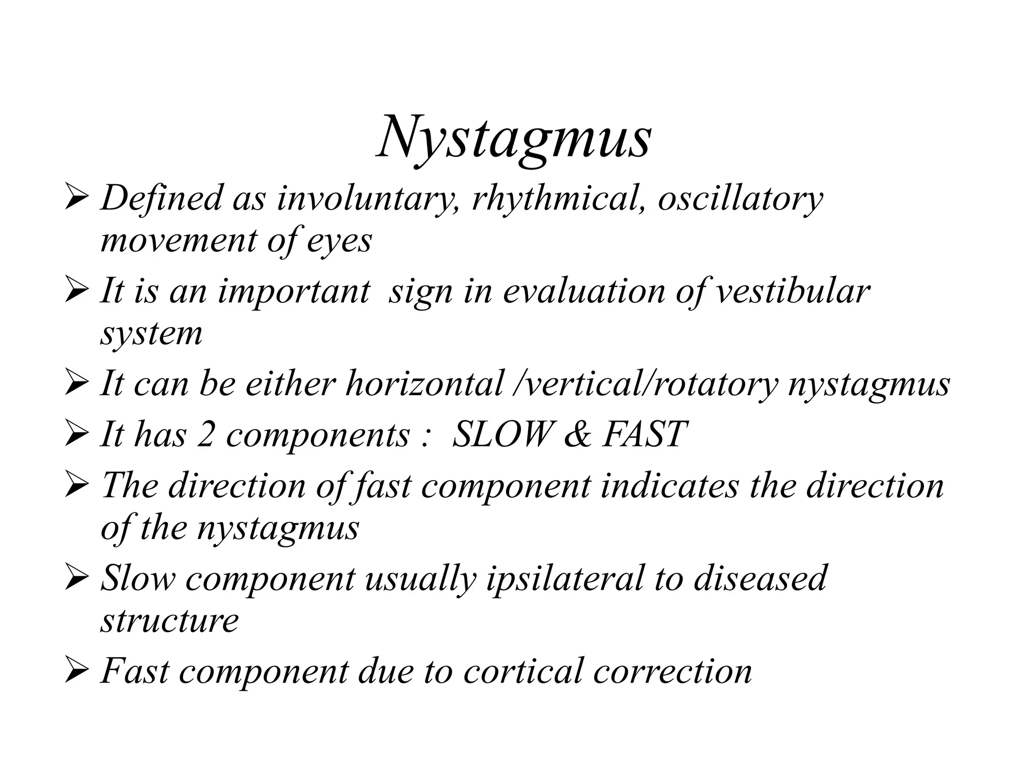 VERTIGO: CAUSES & MANAGEMENT | PPTX