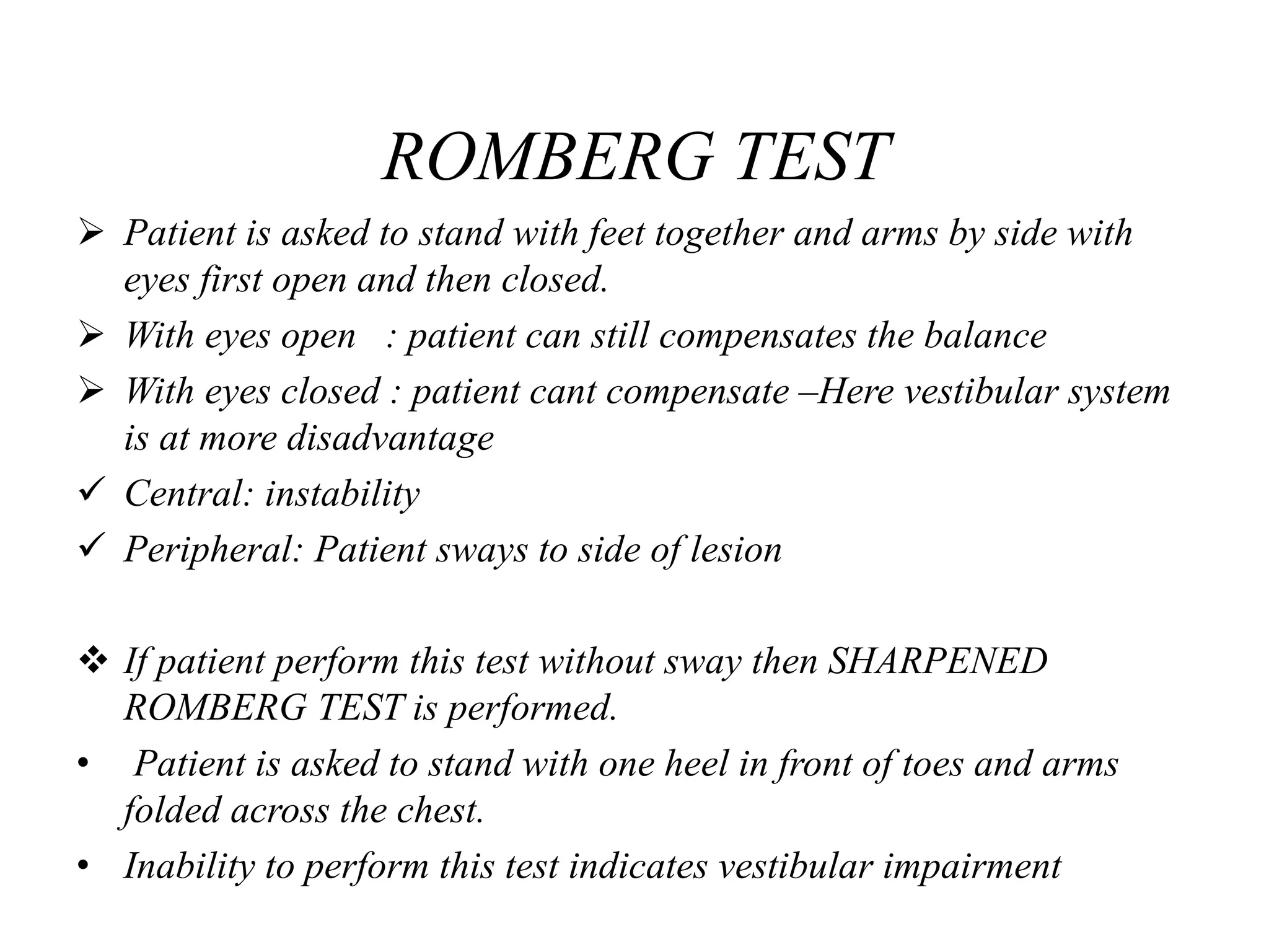 VERTIGO: CAUSES & MANAGEMENT | PPTX