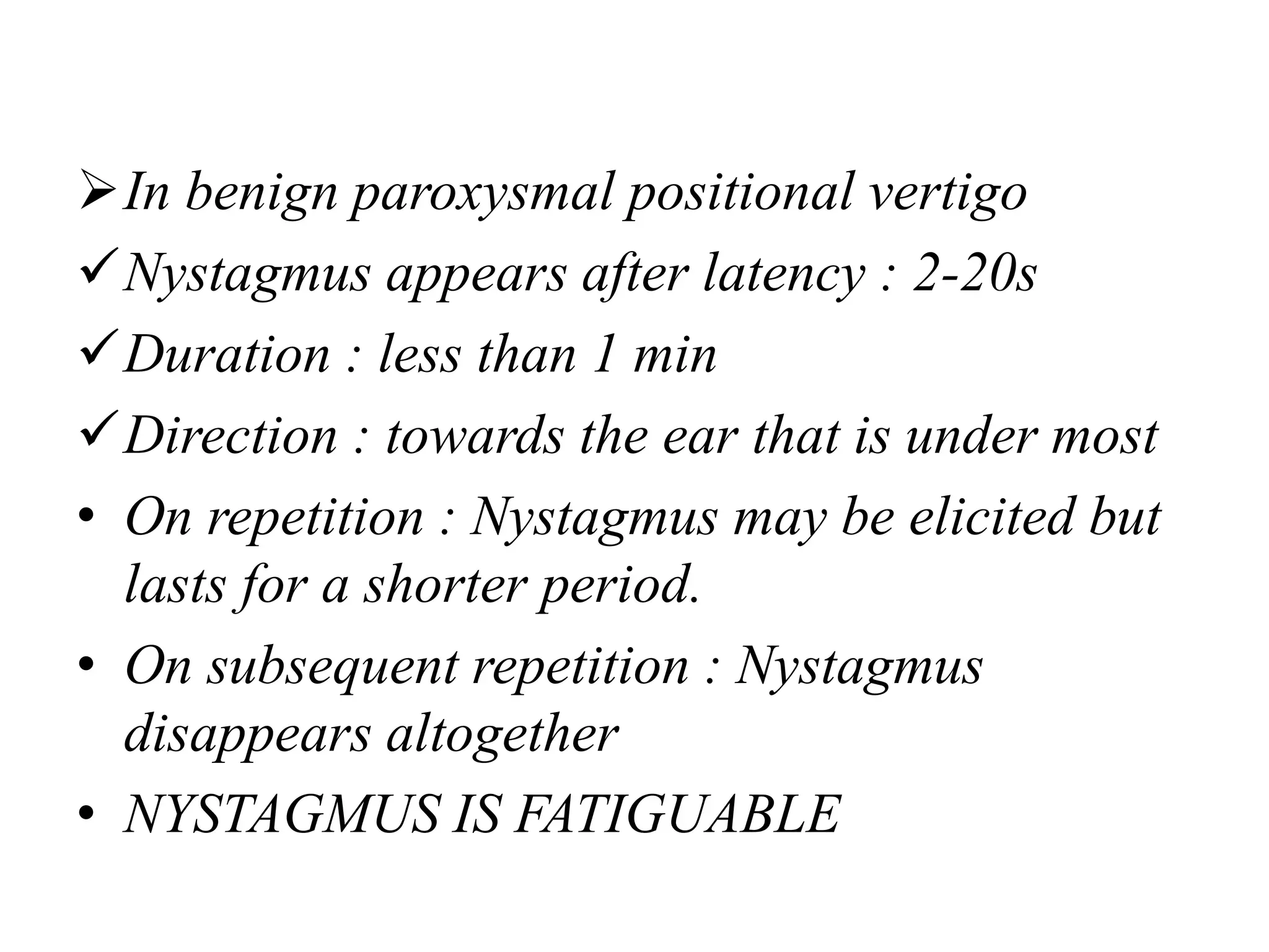 VERTIGO: CAUSES & MANAGEMENT | PPTX