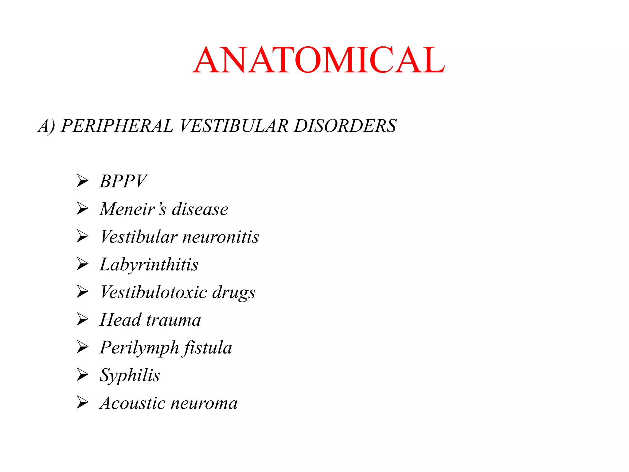 VERTIGO: CAUSES & MANAGEMENT | PPTX