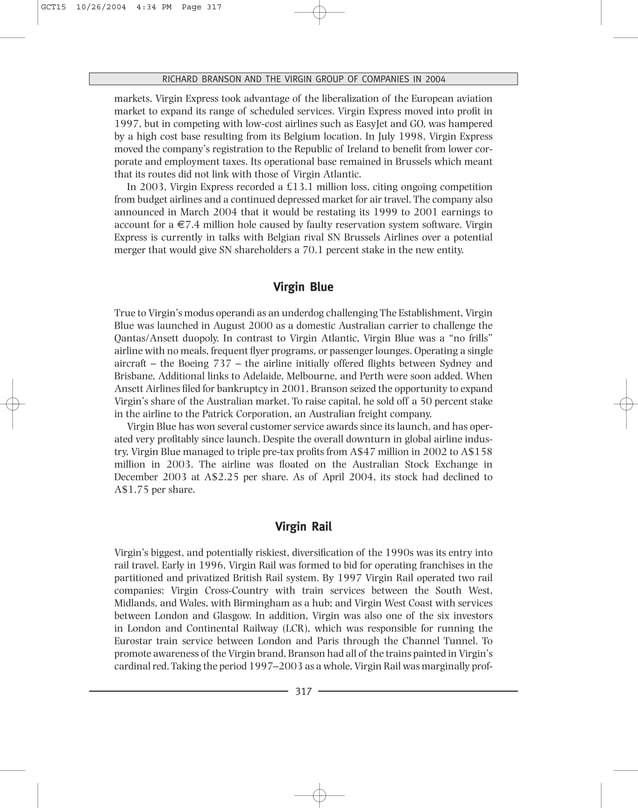 Case Study "Virgin Group of Companies" | PDF