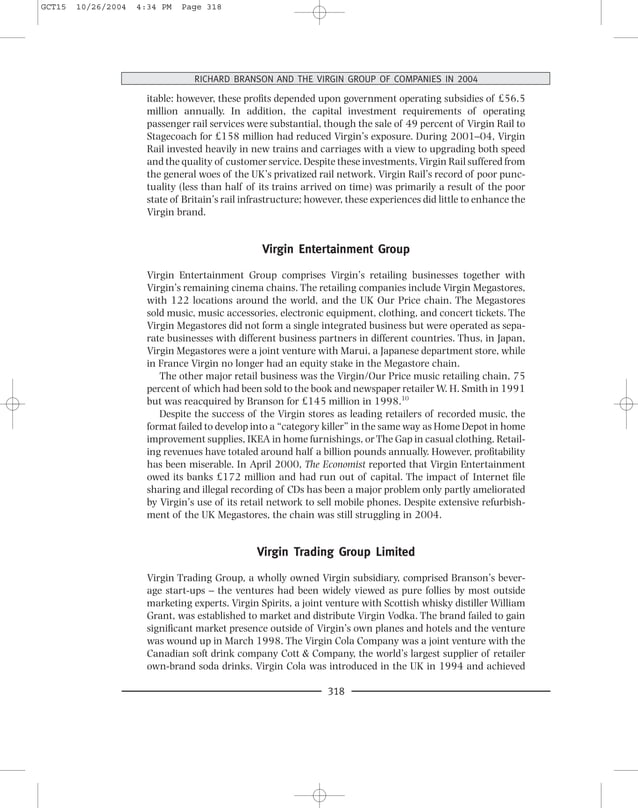 Case Study "Virgin Group of Companies" | PDF