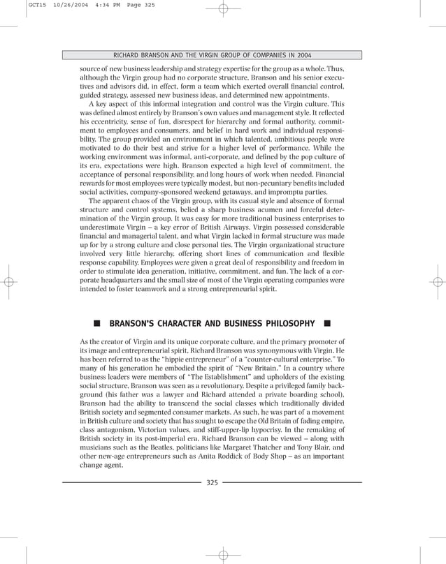 Case Study "Virgin Group of Companies" | PDF