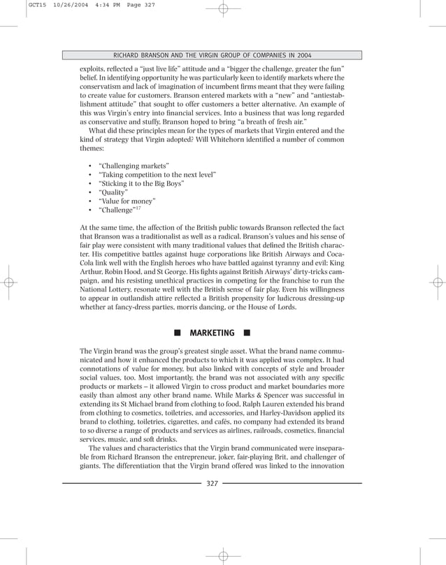 Case Study "Virgin Group of Companies" | PDF