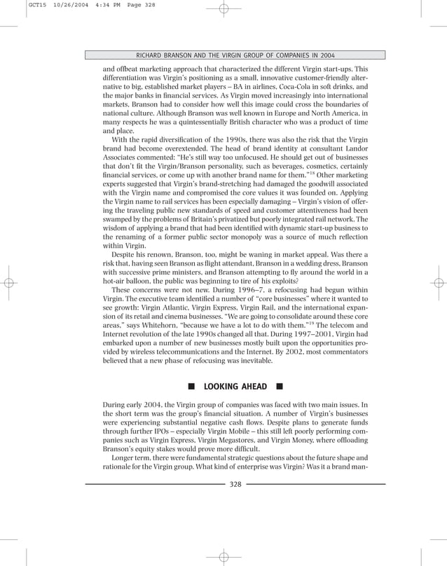 Case Study "Virgin Group of Companies" | PDF
