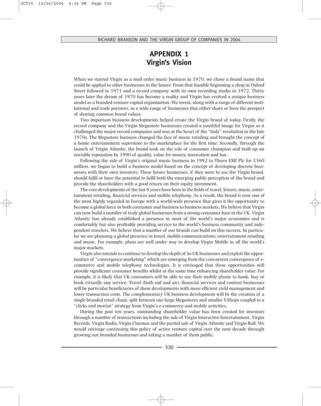 Case Study "Virgin Group of Companies" | PDF
