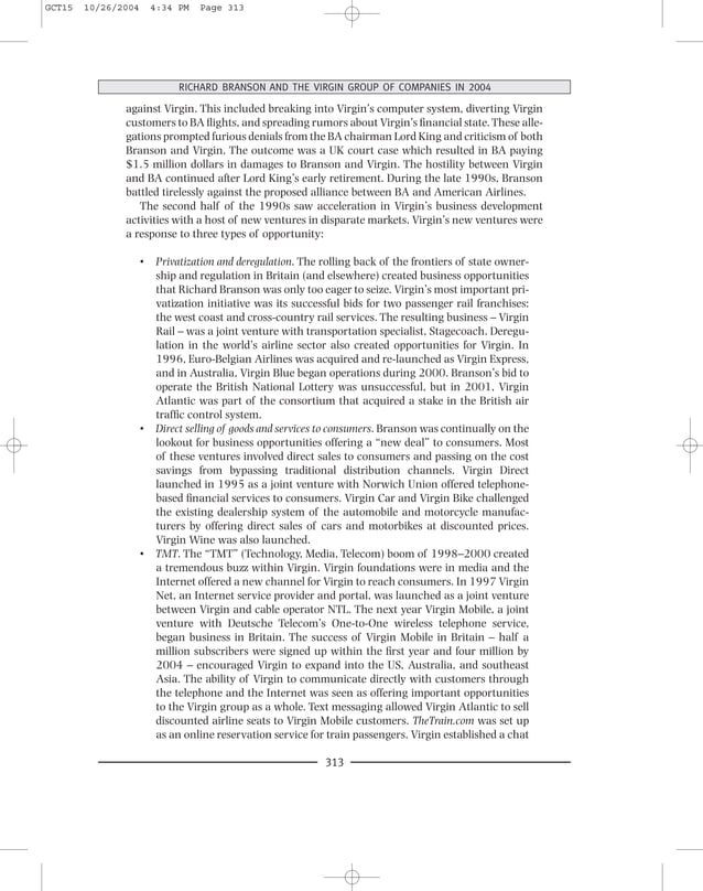 Case Study "Virgin Group of Companies" | PDF