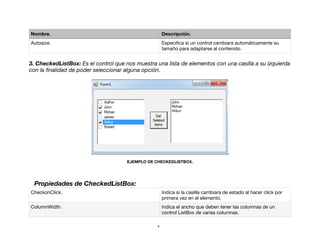Controladores y tipos de datos de Visual Basic. | PDF