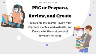 Pass the LET (Licensure Examination for Teachers) in 15 Ways | PDF