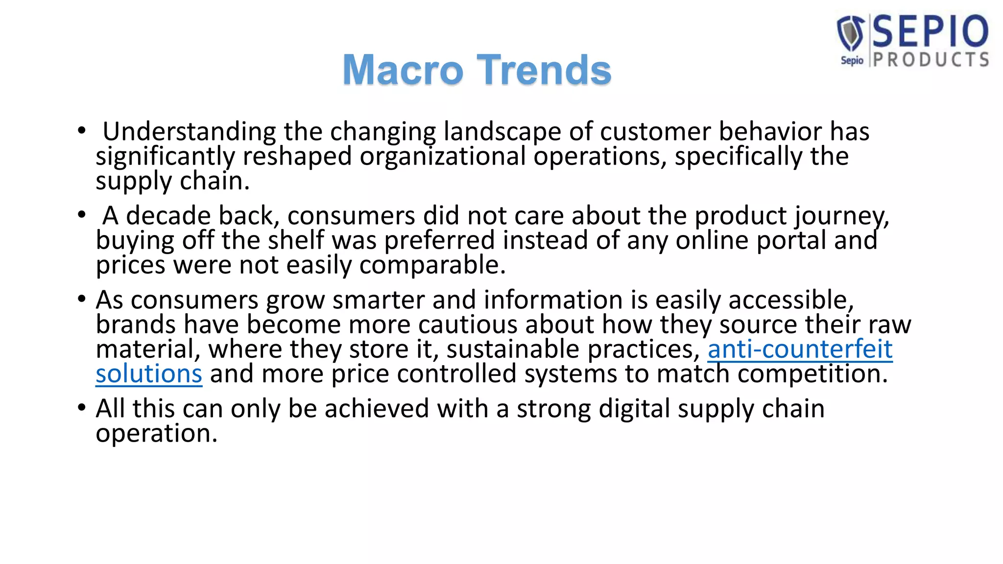 What is a consumer centric supply chain? | PPT
