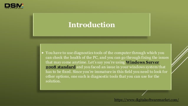 15 Windows Diagnostics Tools To Check Your Pc’s Health | DSM | PPTX