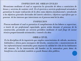Obras civiles | PPT