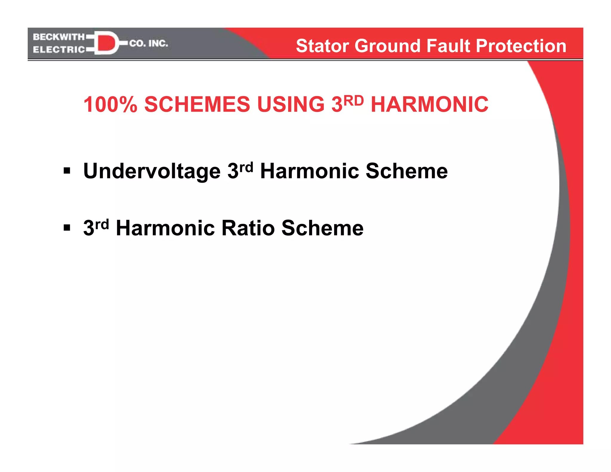 15 years of experience stator ground fault protection | PDF