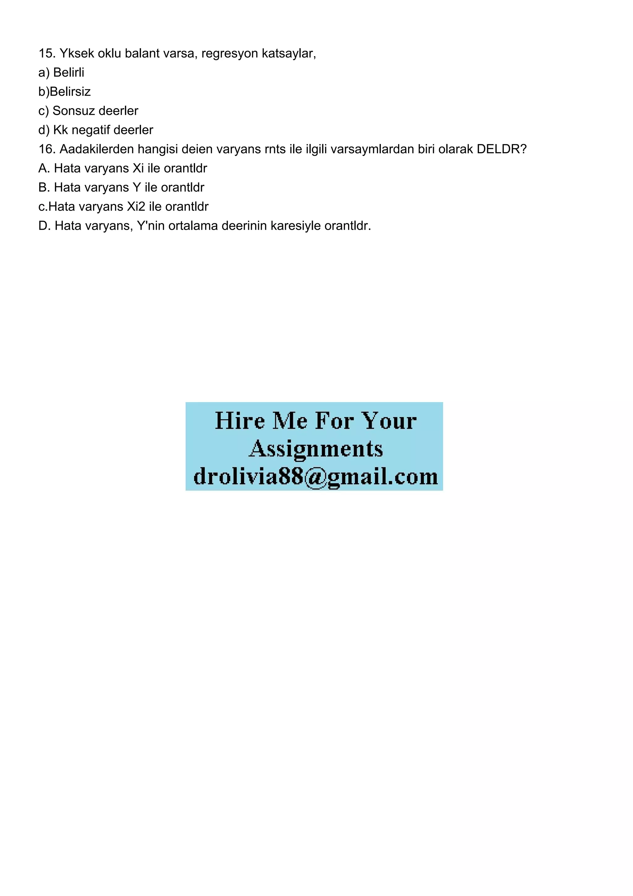 15 Yksek oklu balant varsa regresyon katsaylar a Beli.pdf