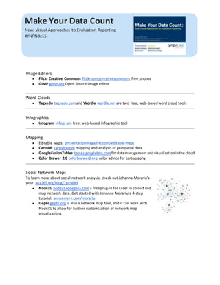 Make Your Data Count: Tips & Tools for Visual Reporting | PDF