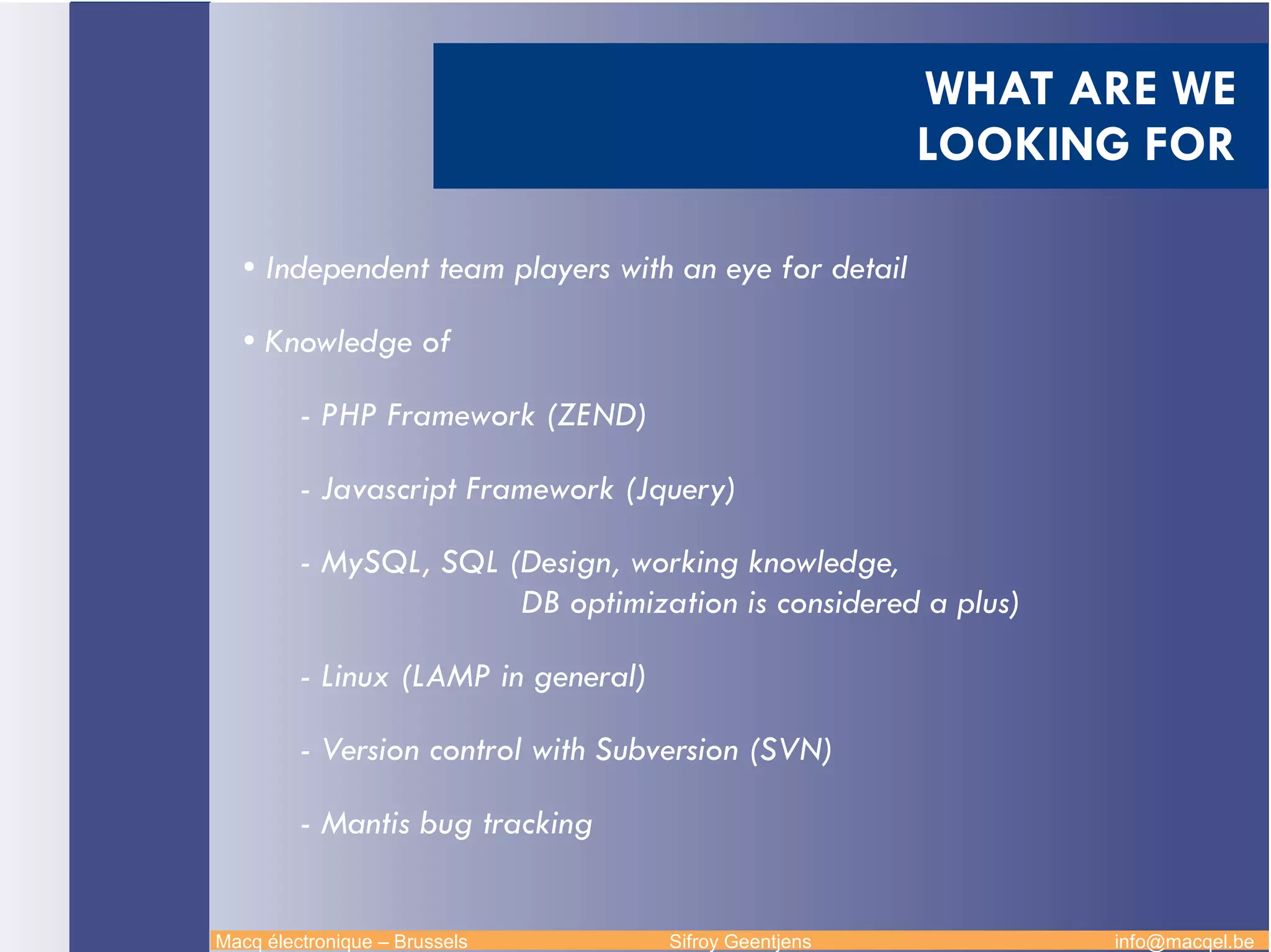 Introduction of Macq Electronique | PPT