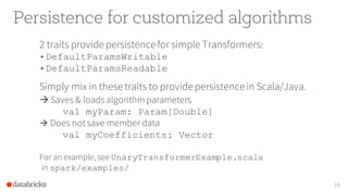Apache Spark MLlib 2.0 Preview: Data Science and Production | PDF