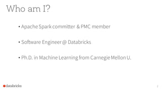 Apache Spark MLlib 2.0 Preview: Data Science and Production | PDF