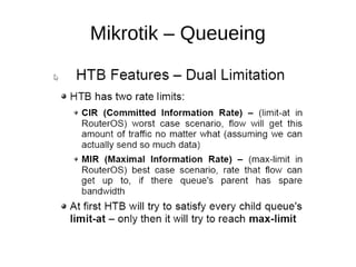 Bandwidth control approach - Cisco vs Mikrotik on Multitenancy | PPT