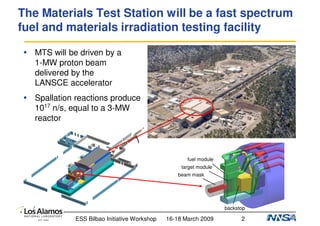 Concept and Development Work for the LANL Materials Test Station | PPT