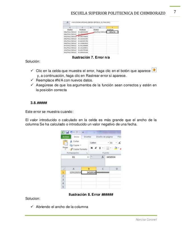 16 Errores De Datos En Excel