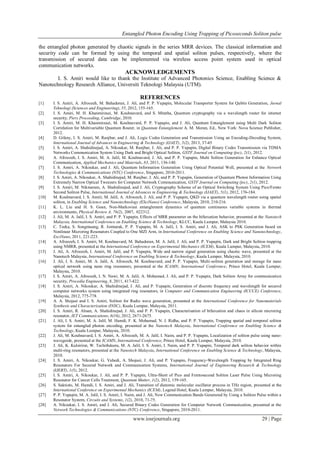 Entangled Photon Encoding Using Trapping of Picoseconds Soliton pulse | PDF